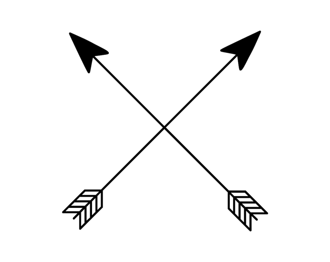 Crossed Arrows SVG - Etsy