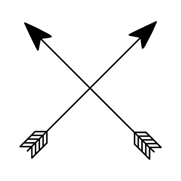 Crossed Arrows Svg - Etsy