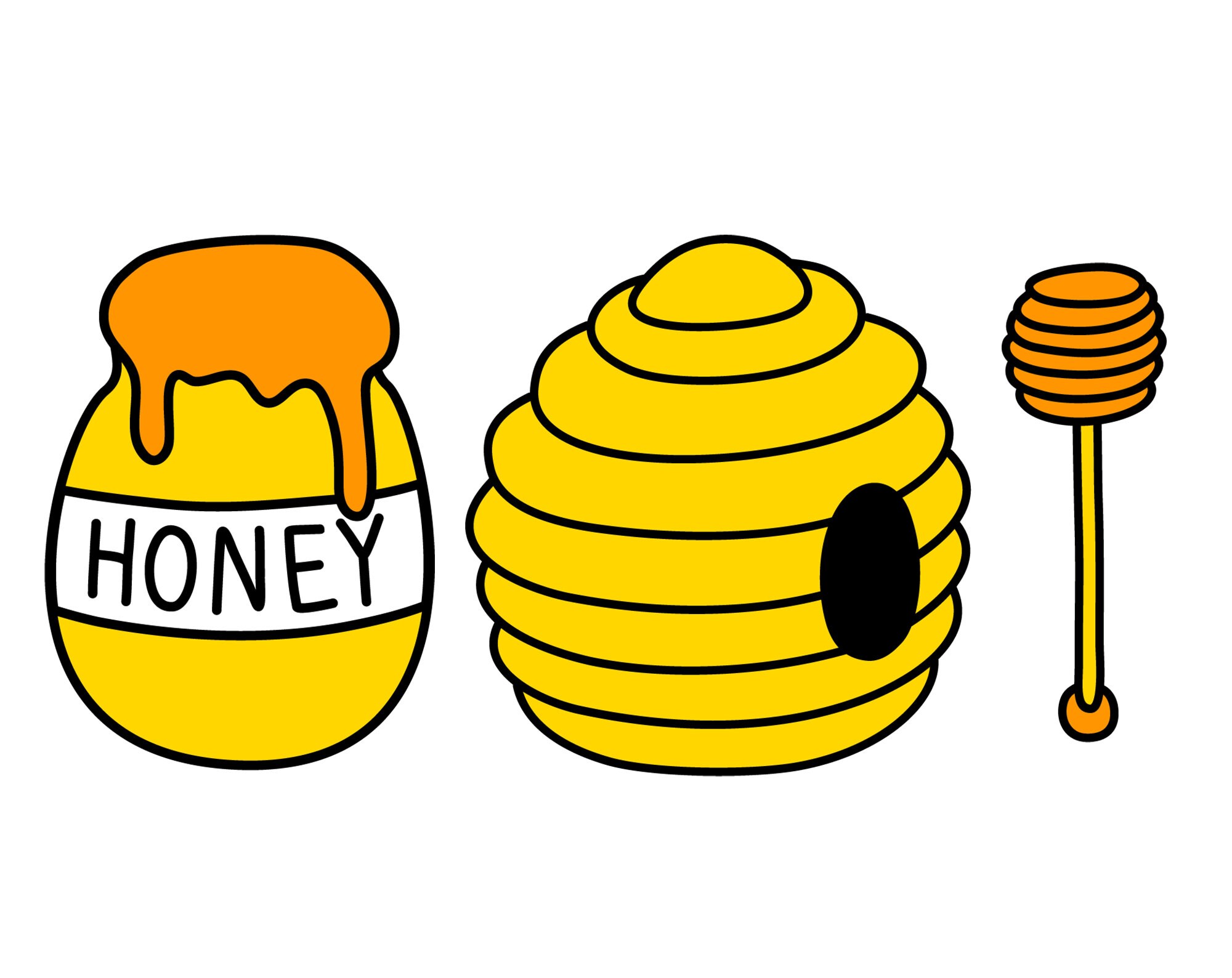 Honey Bundle SVG | Etsy