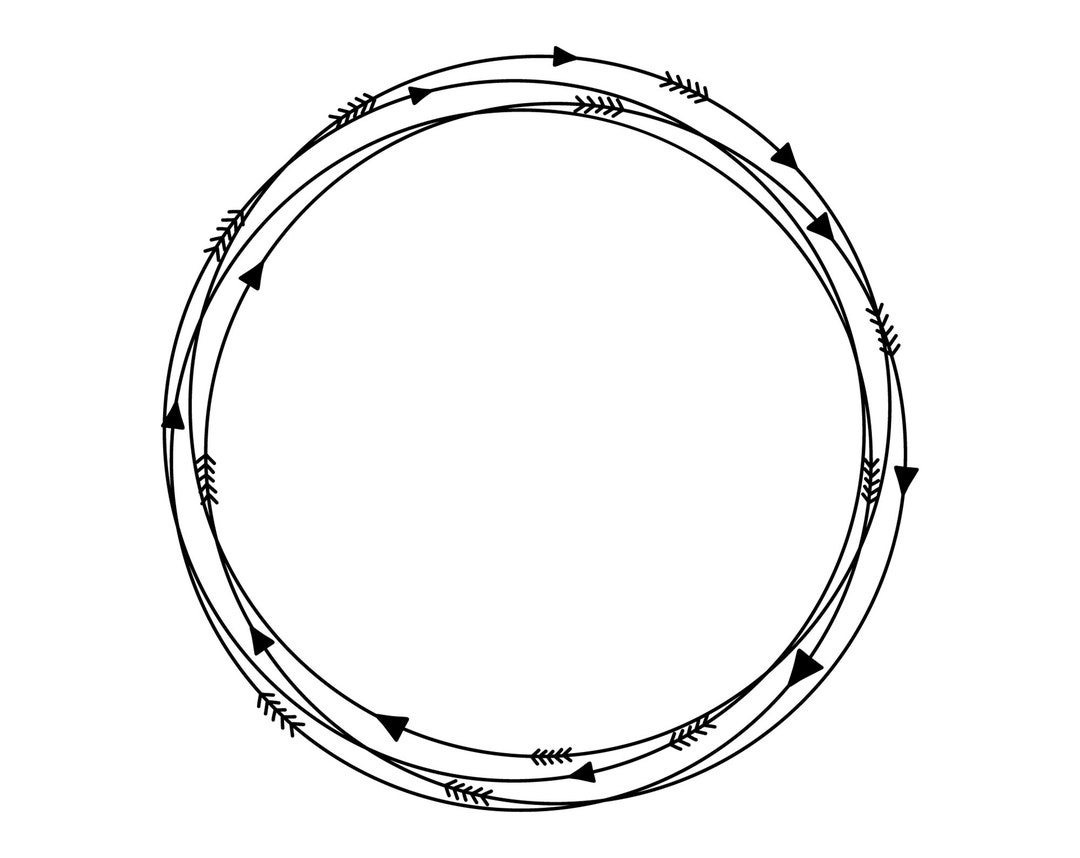 Arrow Circle SVG - Etsy