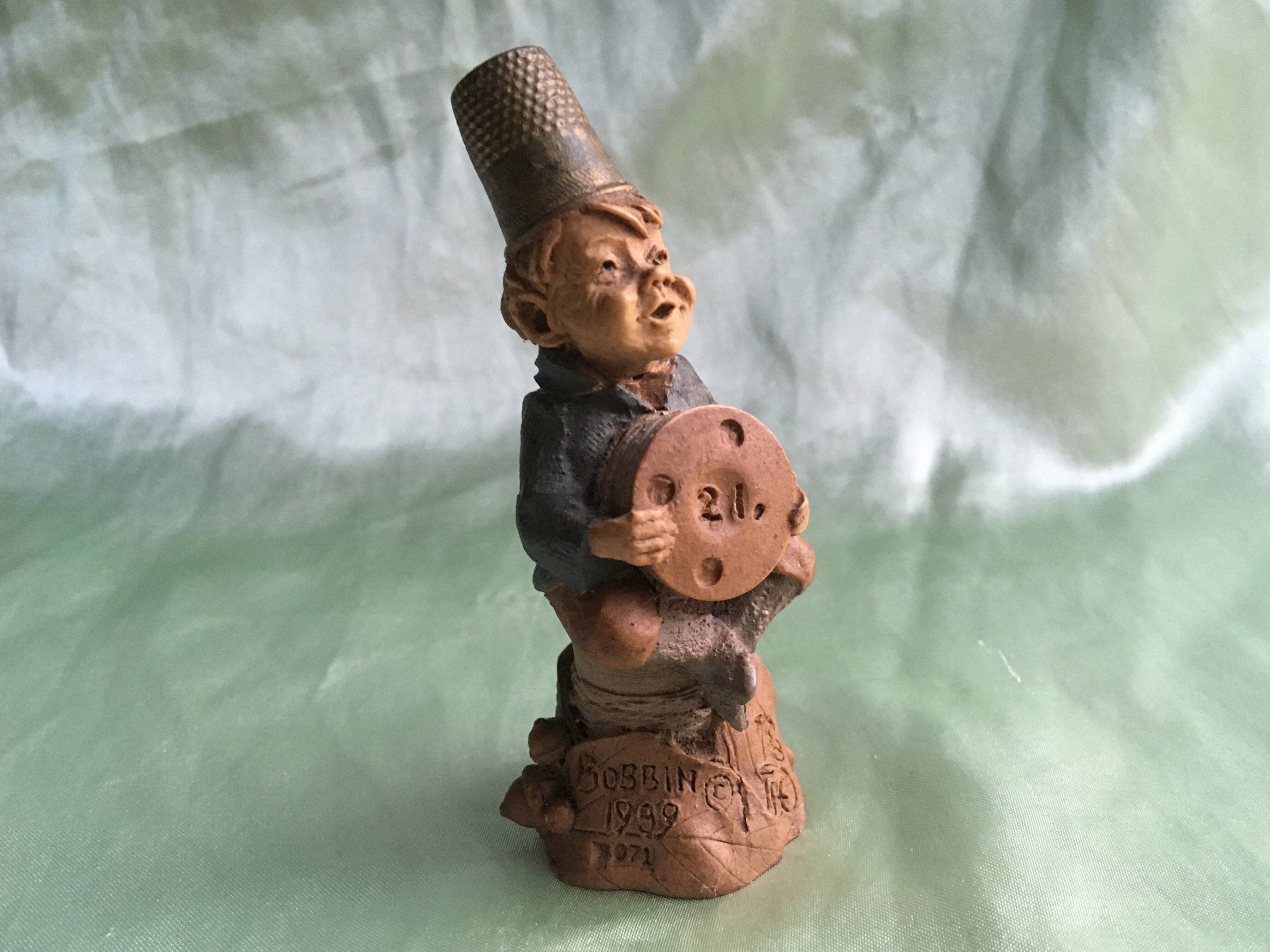 Vintage Tom Clark Gnome, Sewing Fairy Figure, Bobbin, 1989, 1980s ...