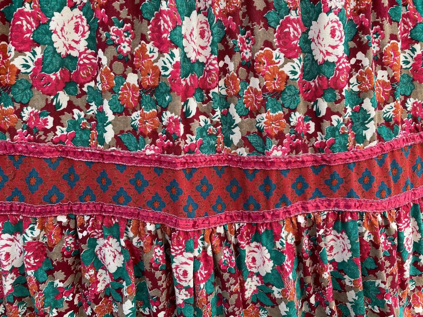 Young Edwardian Style Drawstring Neckline Floral 1970s Prairie - Etsy