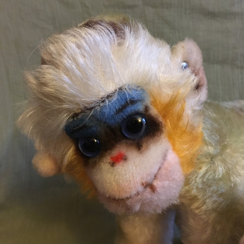 Vintage Steiff Mungo Monkey Pair, Mohair Plush, Mama and Baby, 1960s - Etsy