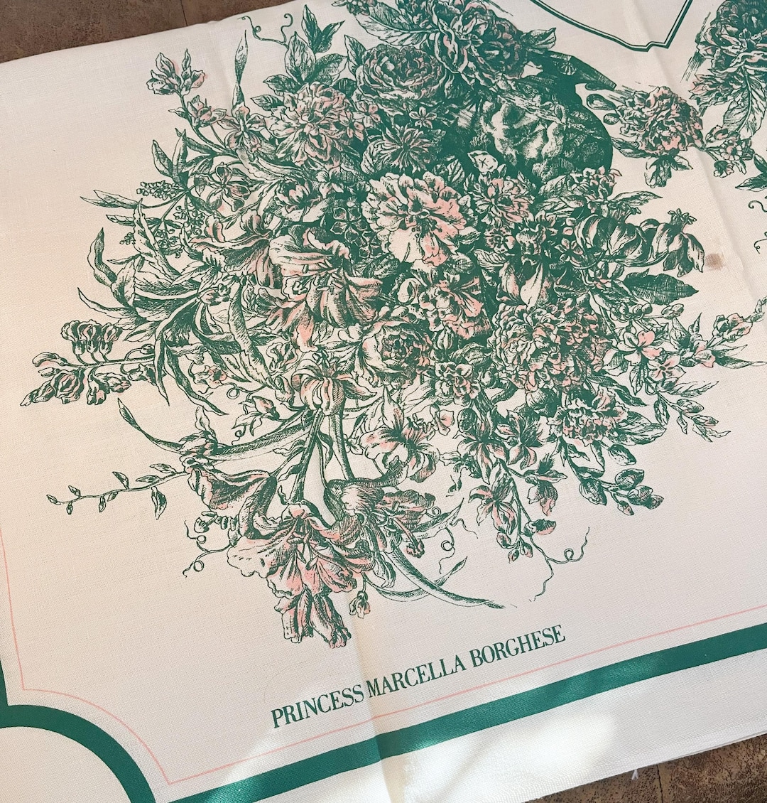 Vintage Princess Marcella Borghese Tablecloth - Possibly for Make-up ...