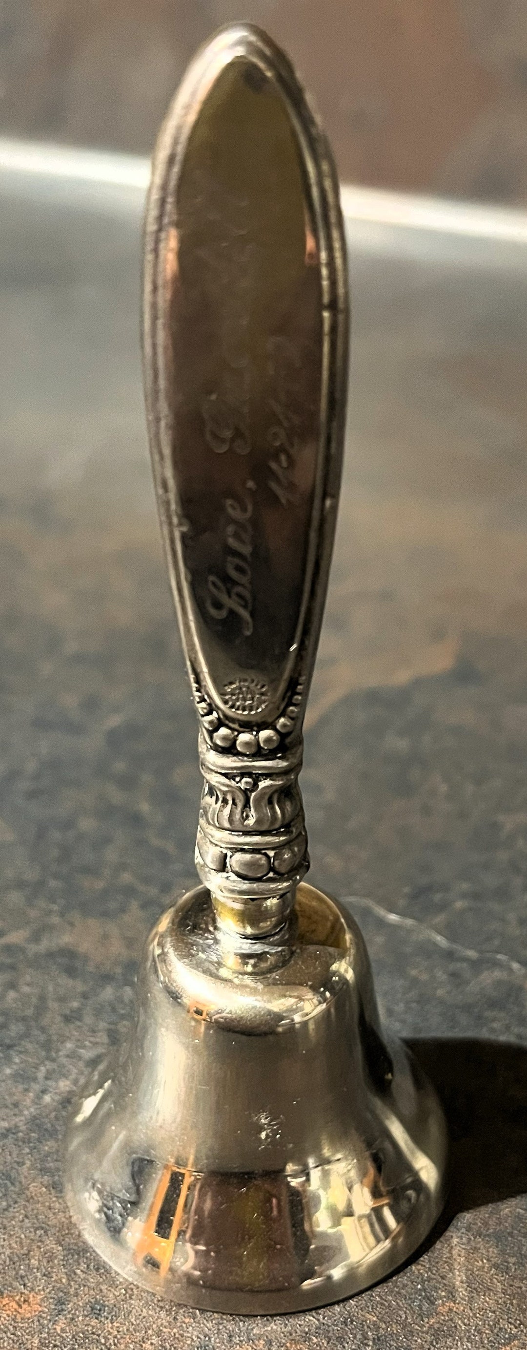 Vintage Silver Plate (?) Servant Bell, Butler Bell, Call Bell ...