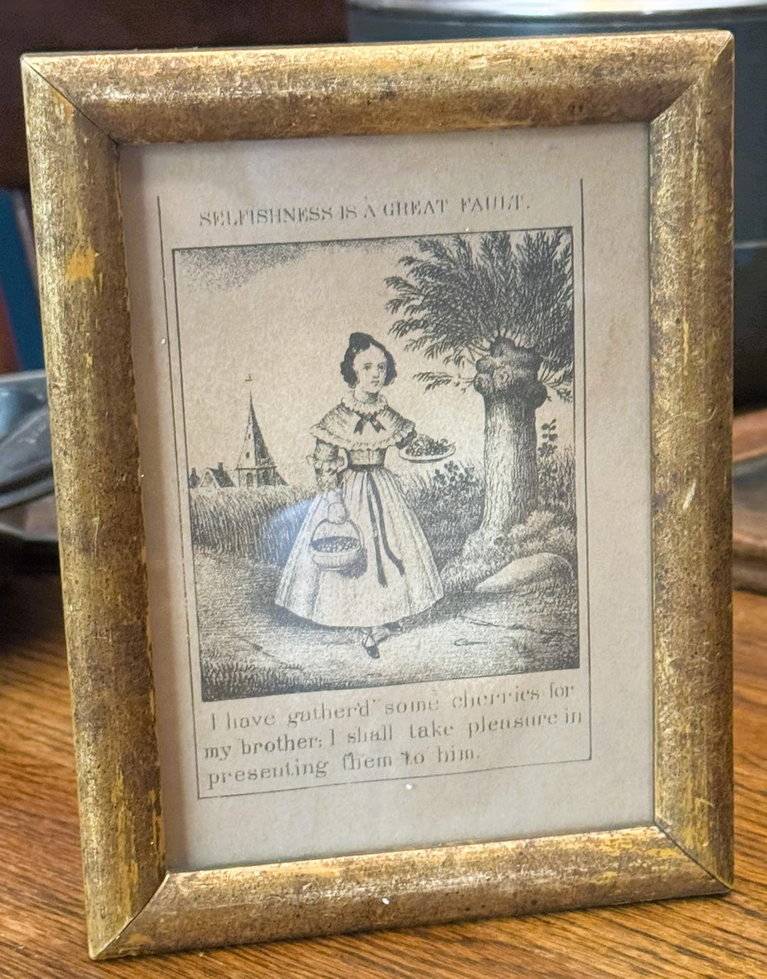 Victorian Values - Framed Print From Children's Book - "selfishness is ...