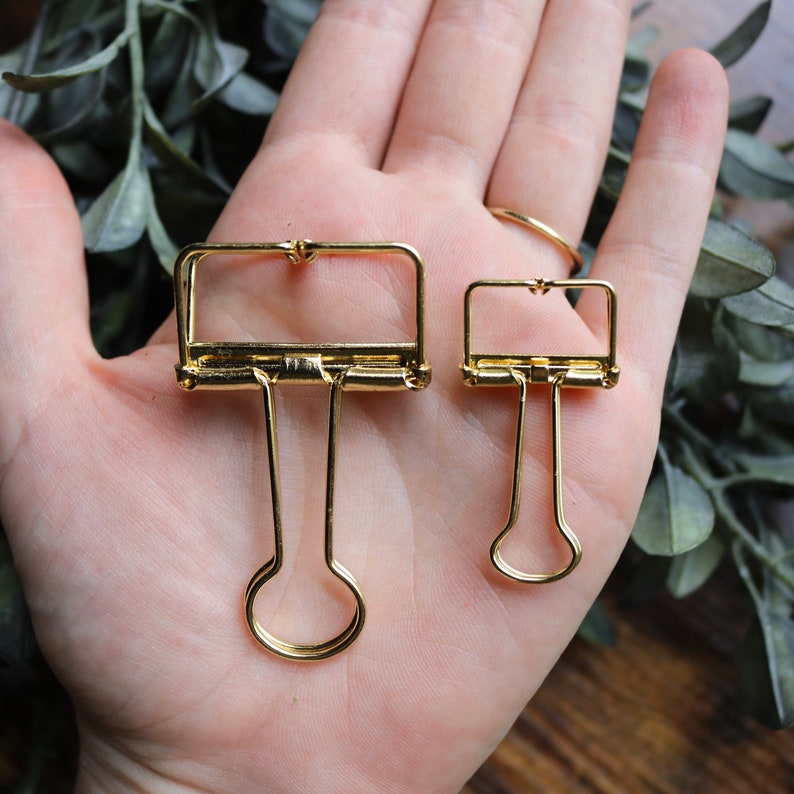 Journal Clips Rose Gold Wire Skeleton Book Mark Clips 2 - Etsy