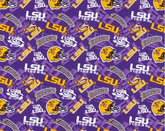 Lsu Tigers Fabric - Etsy
