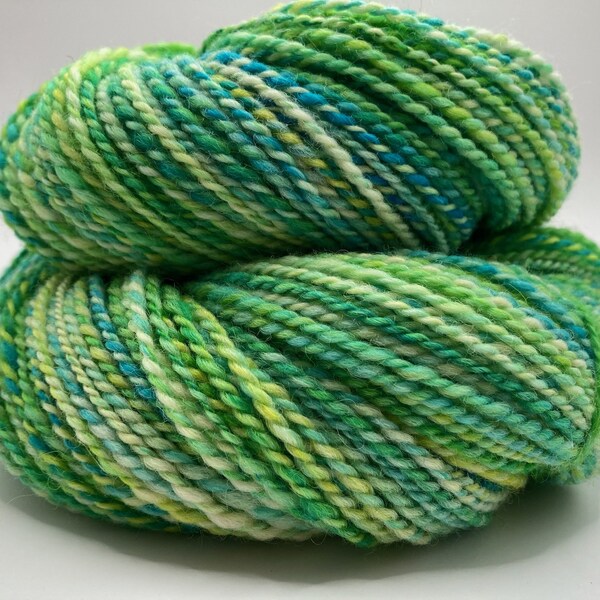 Green Handspun Yarn - Etsy