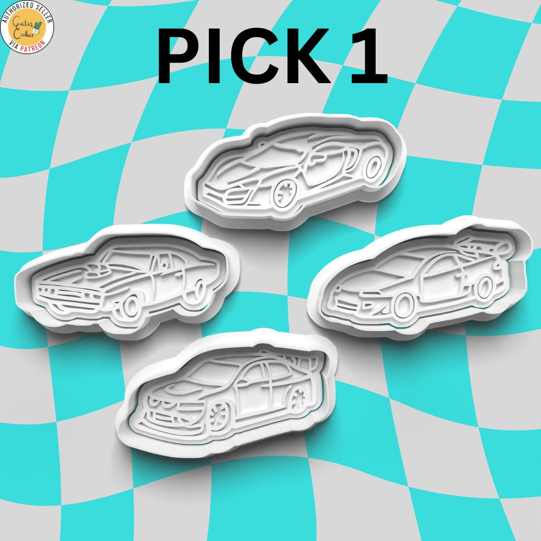 Race Car Cookie Cutter - Etsy
