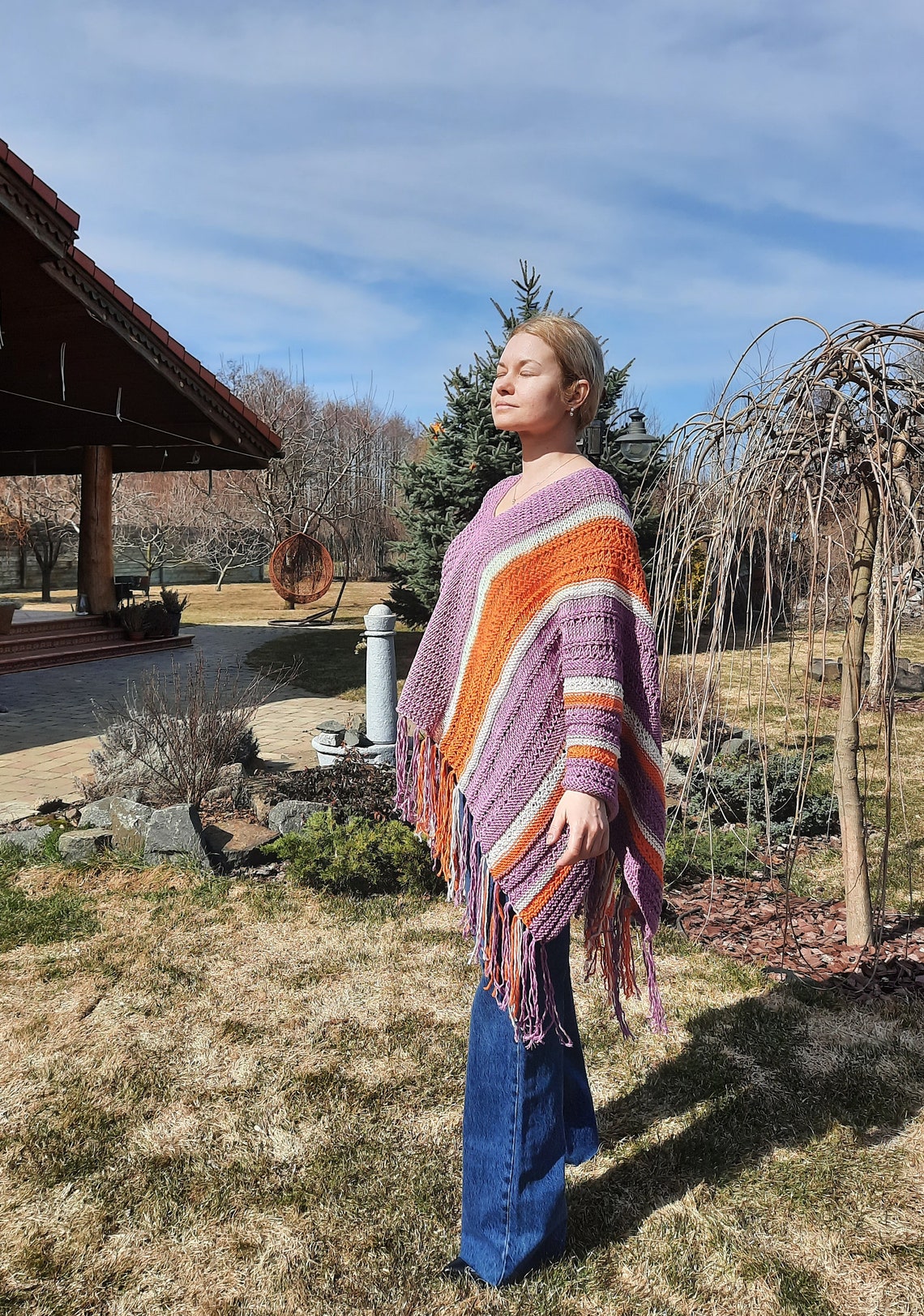 Soft Cuddly Poncho Cotton Poncho Summer Fall Poncho Women - Etsy