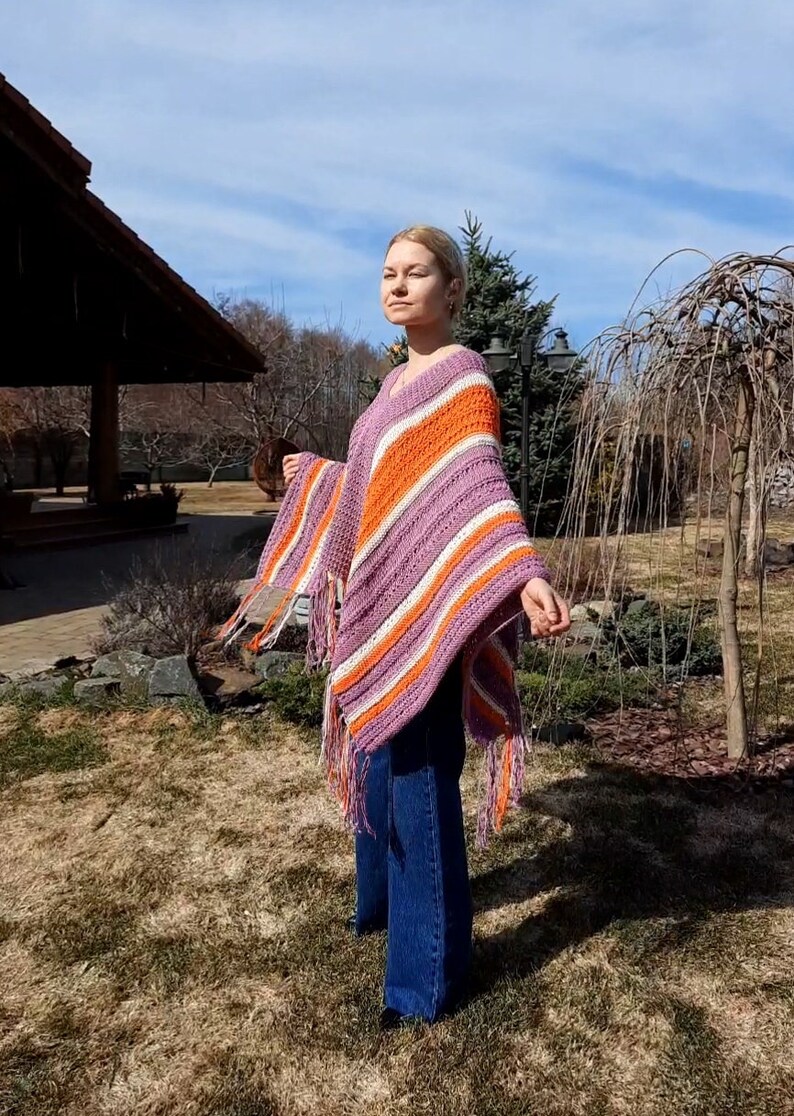 Soft Cuddly Poncho, Cotton Poncho, Summer Fall Poncho, Women Poncho ...