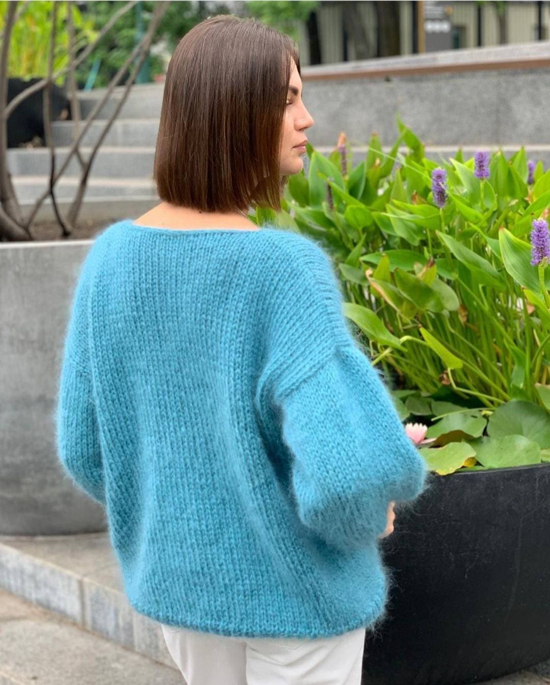 Soft Cozy Oversized Mohair Sweater Mohair Warm Pulover - Etsy