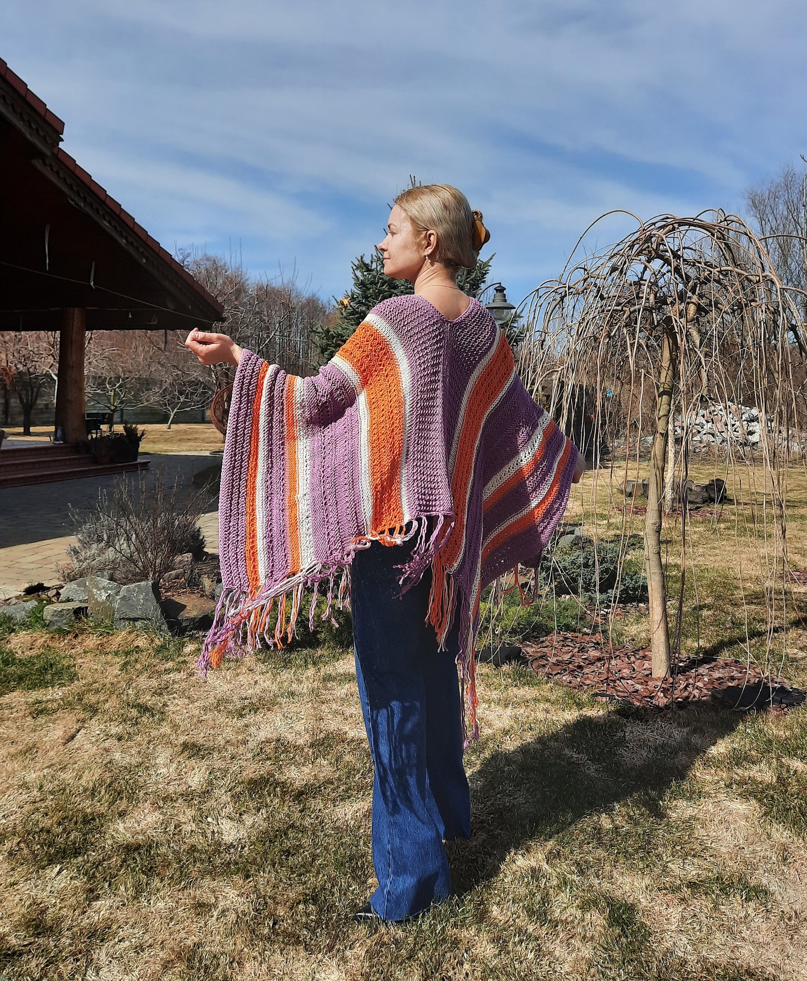 Soft Cuddly Poncho Cotton Poncho Summer Fall Poncho Women - Etsy