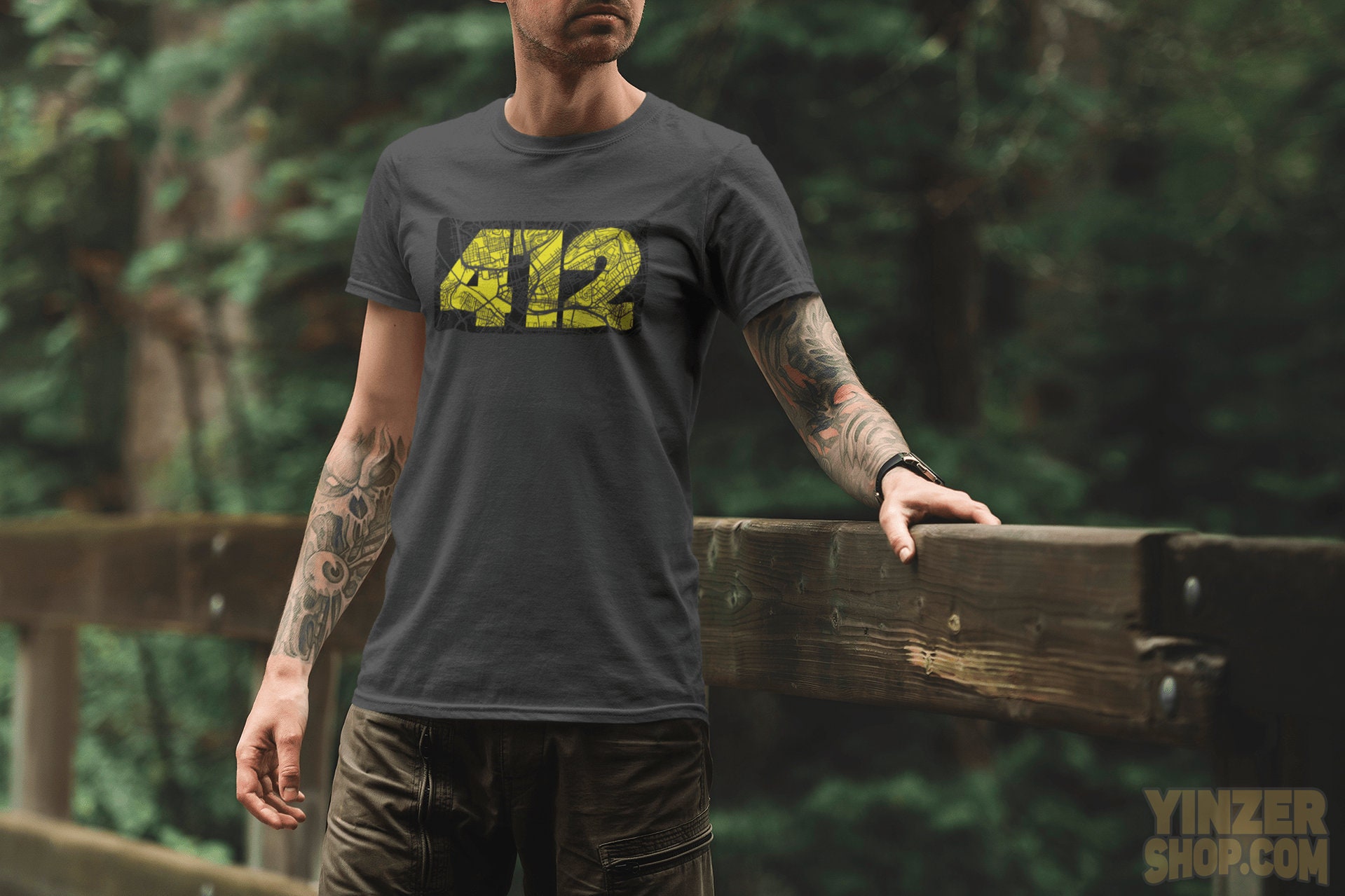 412 Area Code Yinzer With Pittsburgh Map T-shirt - Etsy