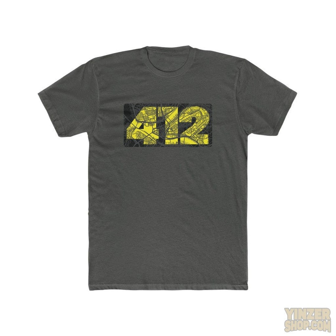 412 Area Code Yinzer With Pittsburgh Map T-shirt - Etsy