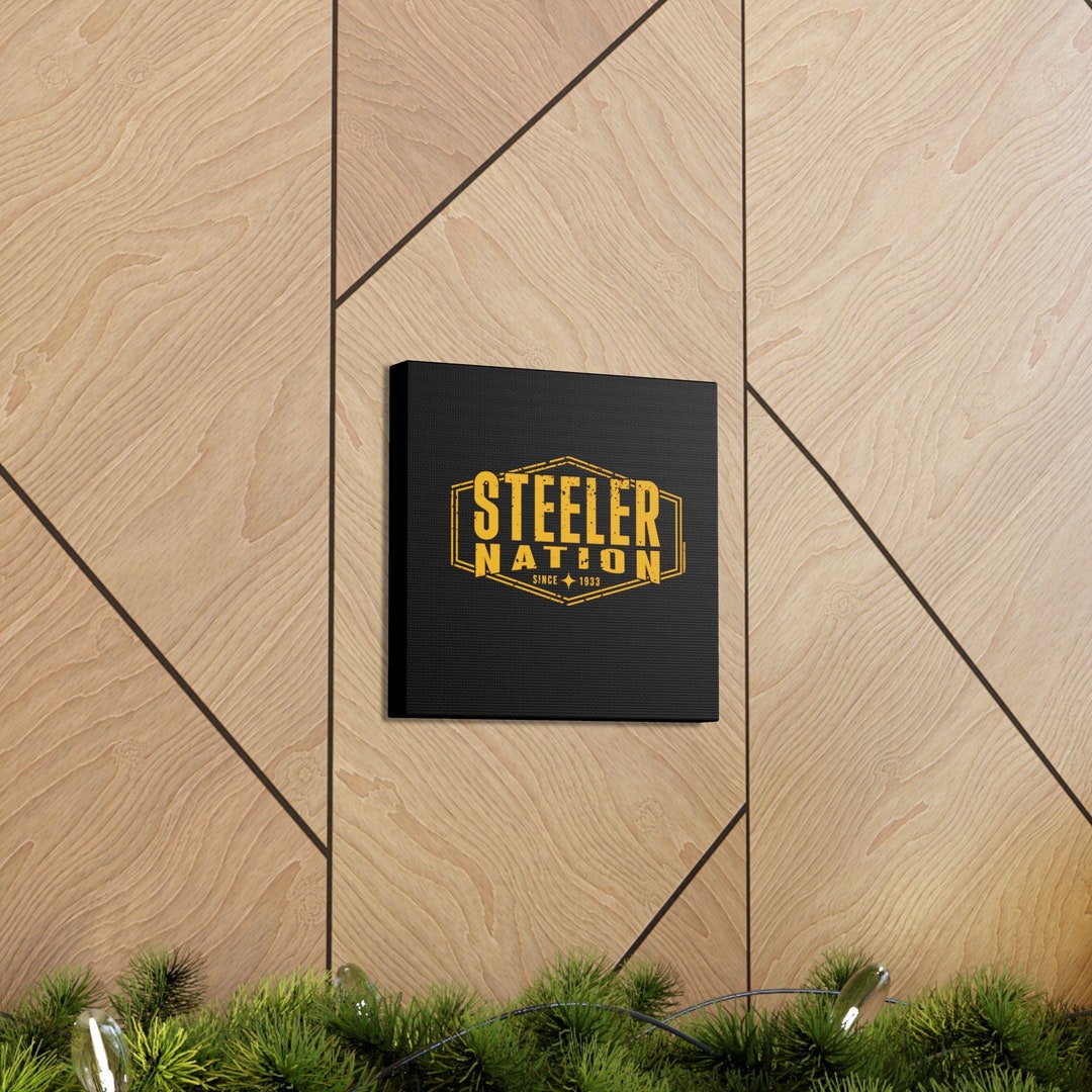 Steeler Nation Canvas Gallery Wrap Wall Art - Etsy