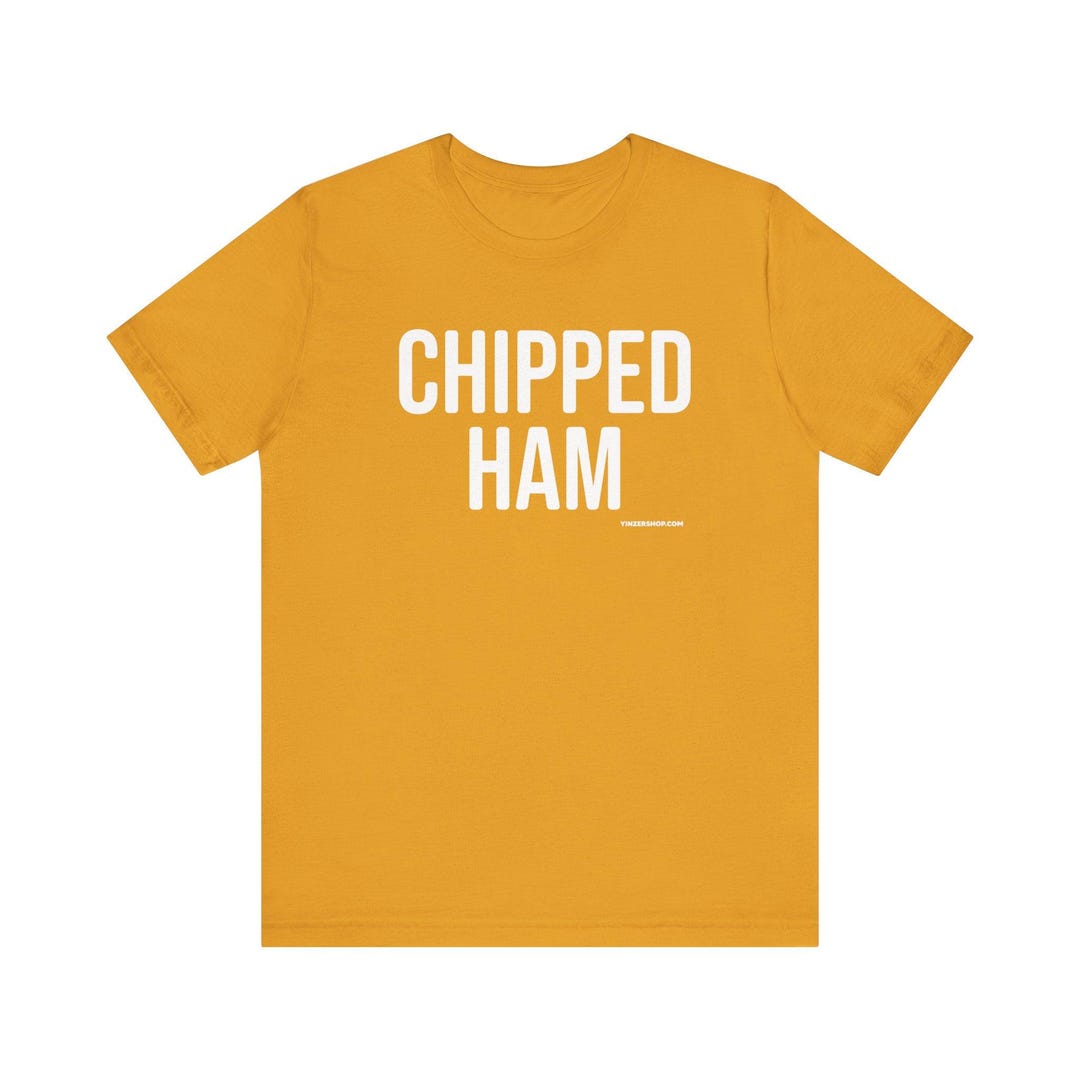 Pittsburgh CHIPPED HAM Short Sleeve T-shirt - Etsy