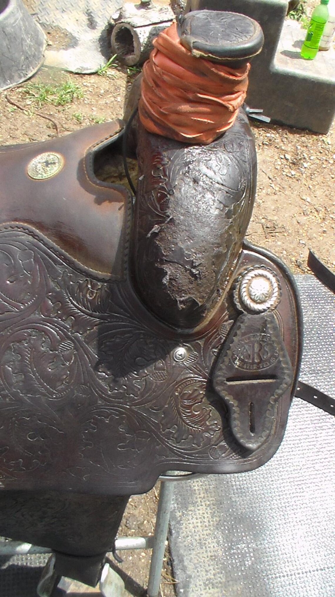 Authentic Leather Saddle- Roping Saddle- Western Décor- Western Home ...