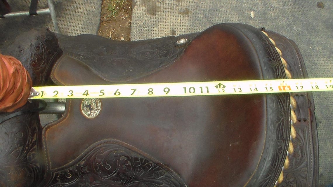 Authentic Leather Saddle- Roping Saddle- Western Décor- Western Home ...