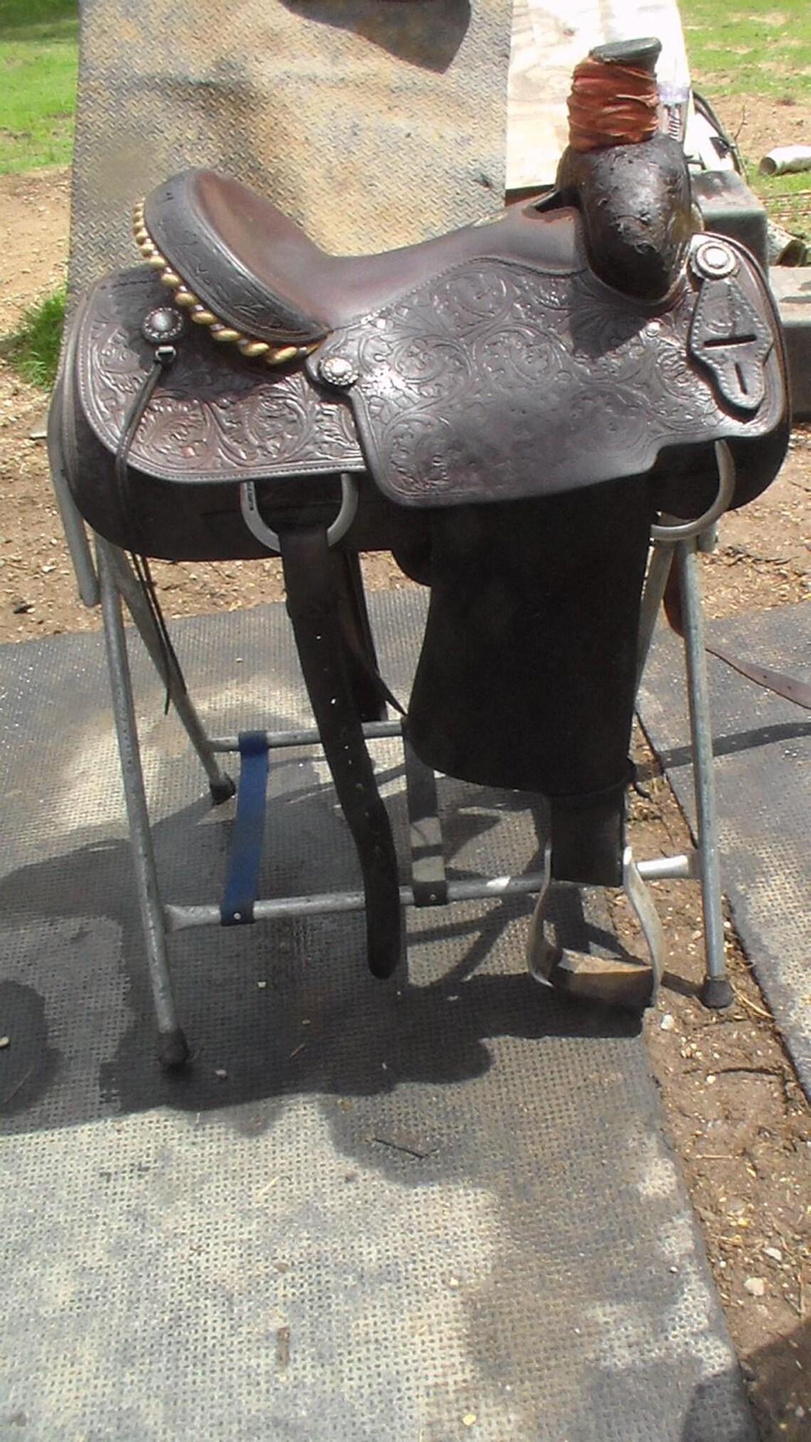 Authentic Leather Saddle- Roping Saddle- Western Décor- Western Home ...