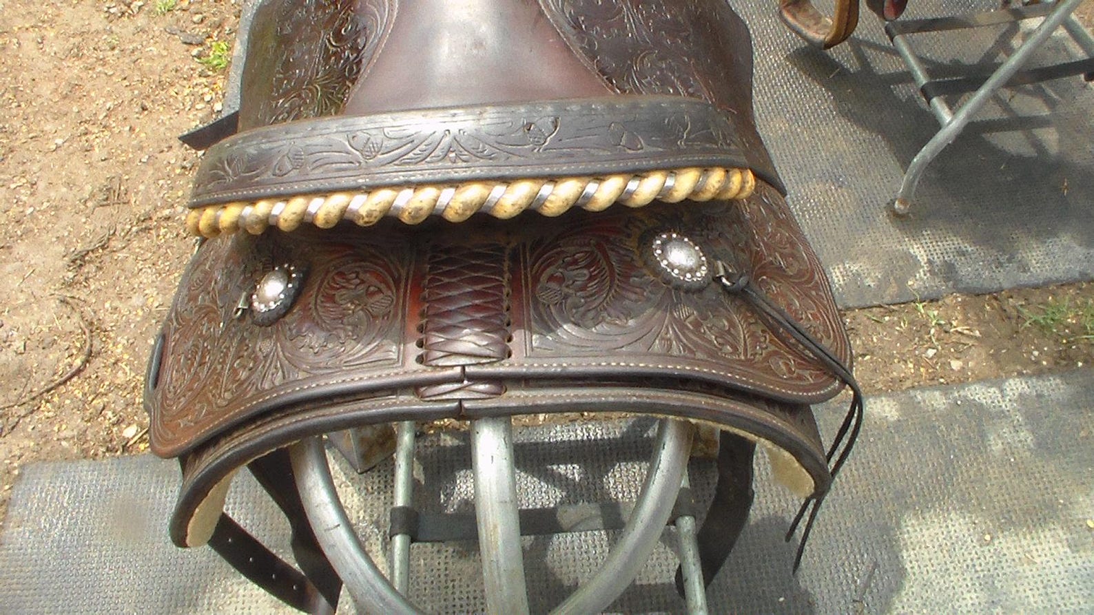 Authentic Leather Saddle- Roping Saddle- Western Décor- Western Home ...