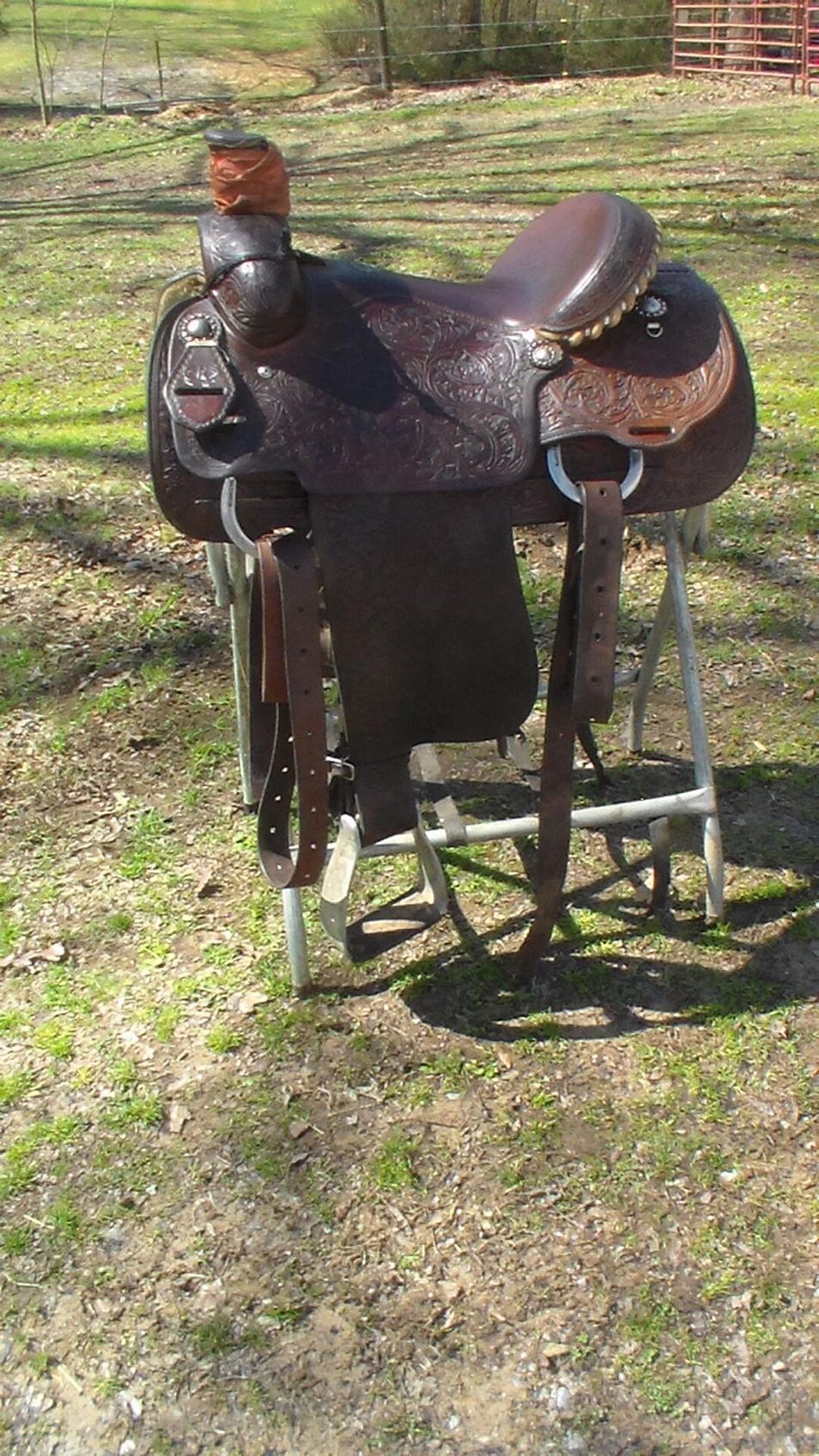 Authentic Leather Saddle- Roping Saddle- Western Décor- Western Home ...