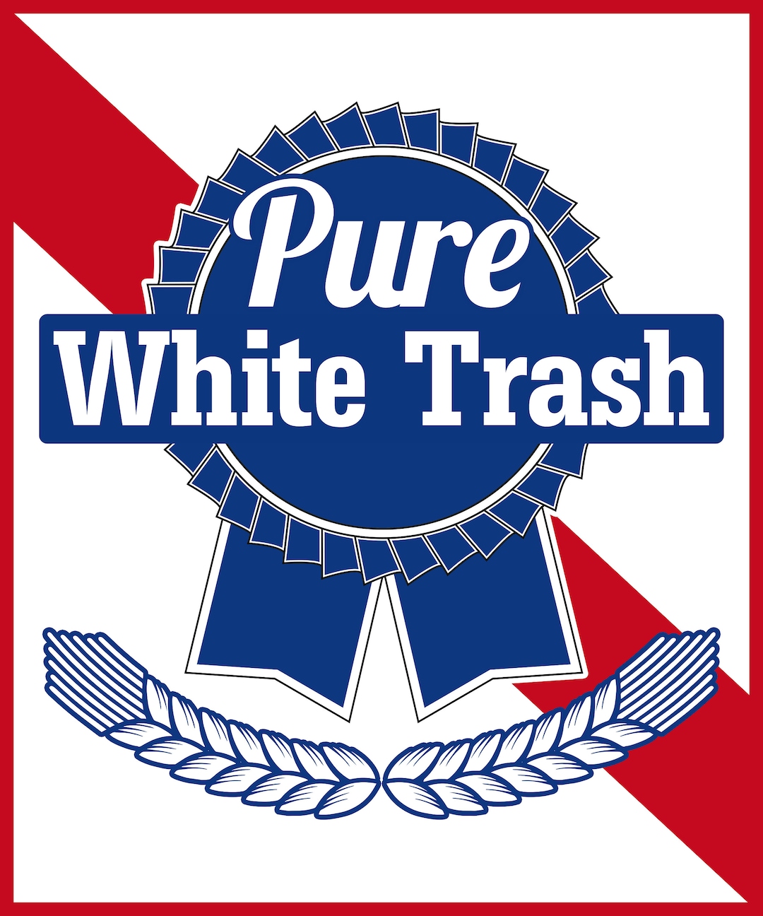 Pure White Trash Weather Resistant Vinyl Sticker Decal - Etsy