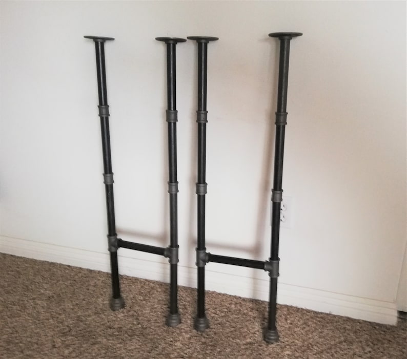 Black Pipe Legs KIT DIY for Tabletop With 3/4 - Etsy
