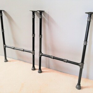 Metal Black Table Legs,dining Table Support,black Pipe Table Legs ...