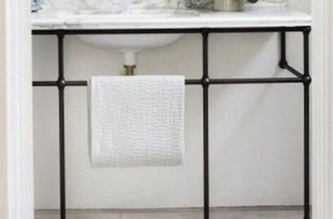 Bathroom Steel Legs,sink Support ,pipe Legs for Bathroom,heavy Duty ...