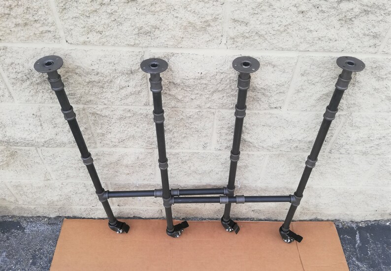 Pipe Legs With Wheels 2 and 4 Locking Mechanismsurban | Etsy