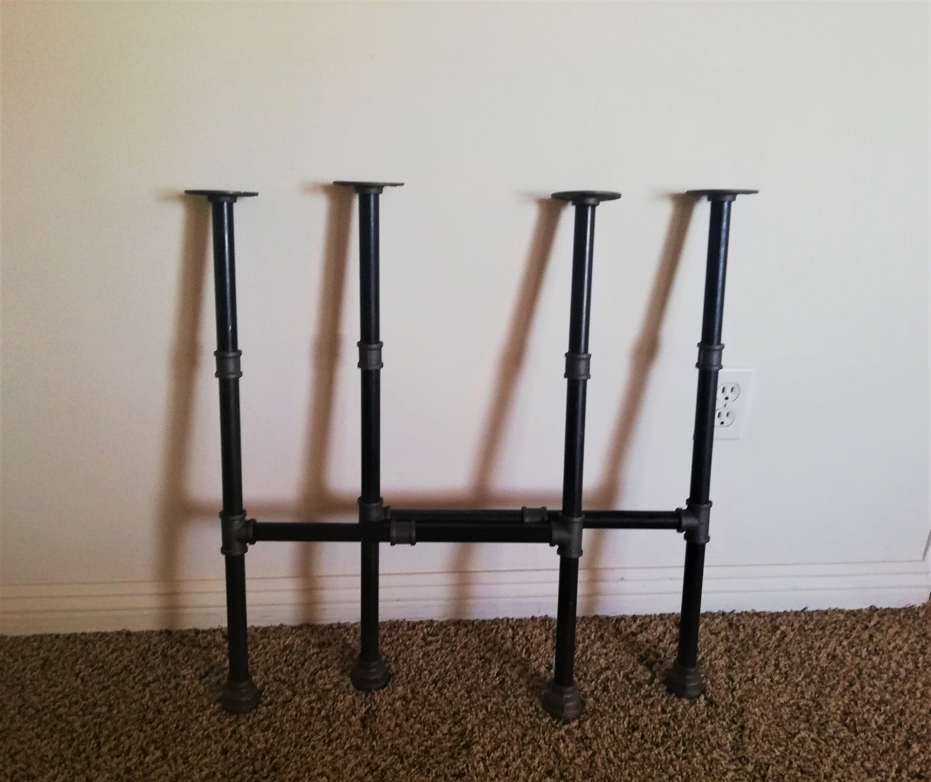 DIY Black Steel Pipe Table Legs, Industrial Farmhouse Decor - Etsy