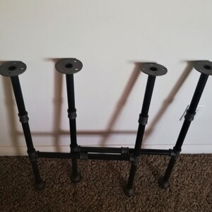 DIY Industrial Black Pipe Table Legs, Black Steel Pipe Coffee, Dining ...