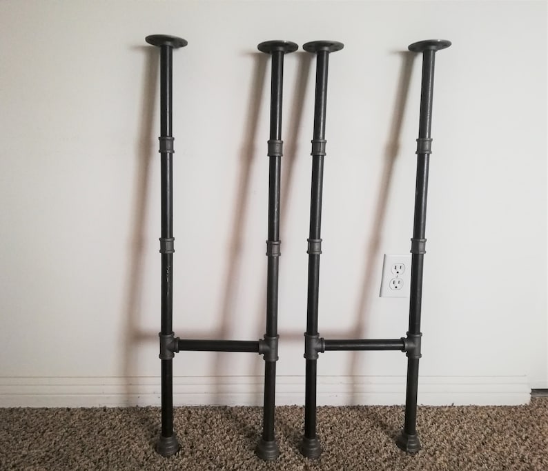 Black Pipe Legs KIT DIY for Tabletop With 3/4 - Etsy