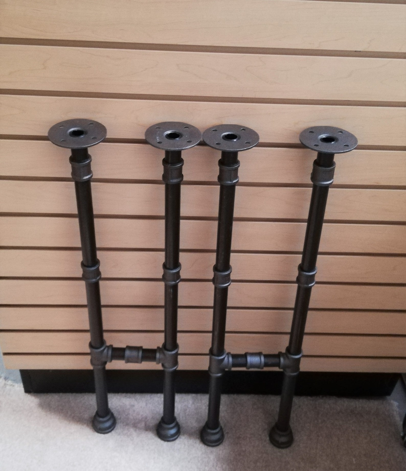 Industrial Black Urban Bar Table Legs for Pub Table , Pipe Table Base ...