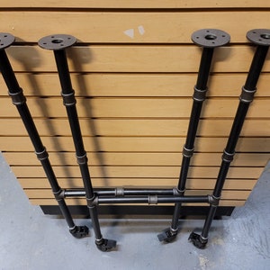 Table Legs With Wheels 2,5"and 4 Locking Mechanisms,urban Industrial ...