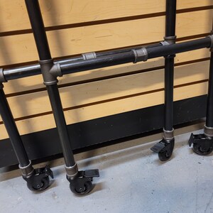 Table Legs With Wheels 2,5"and 4 Locking Mechanisms,urban Industrial ...