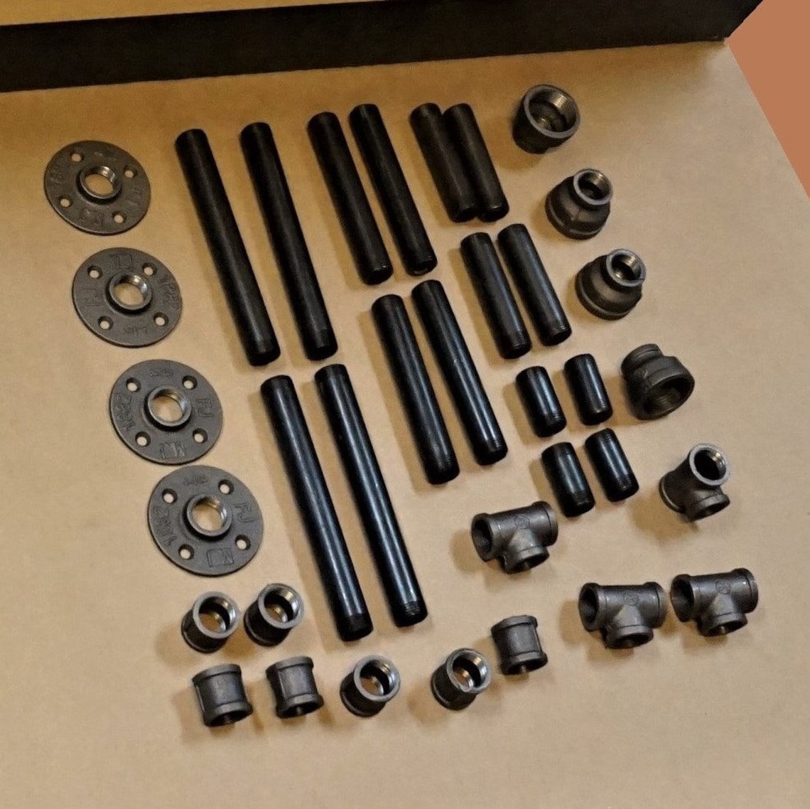 Black Pipe Legs KIT DIY for Tabletop With 3/4 - Etsy