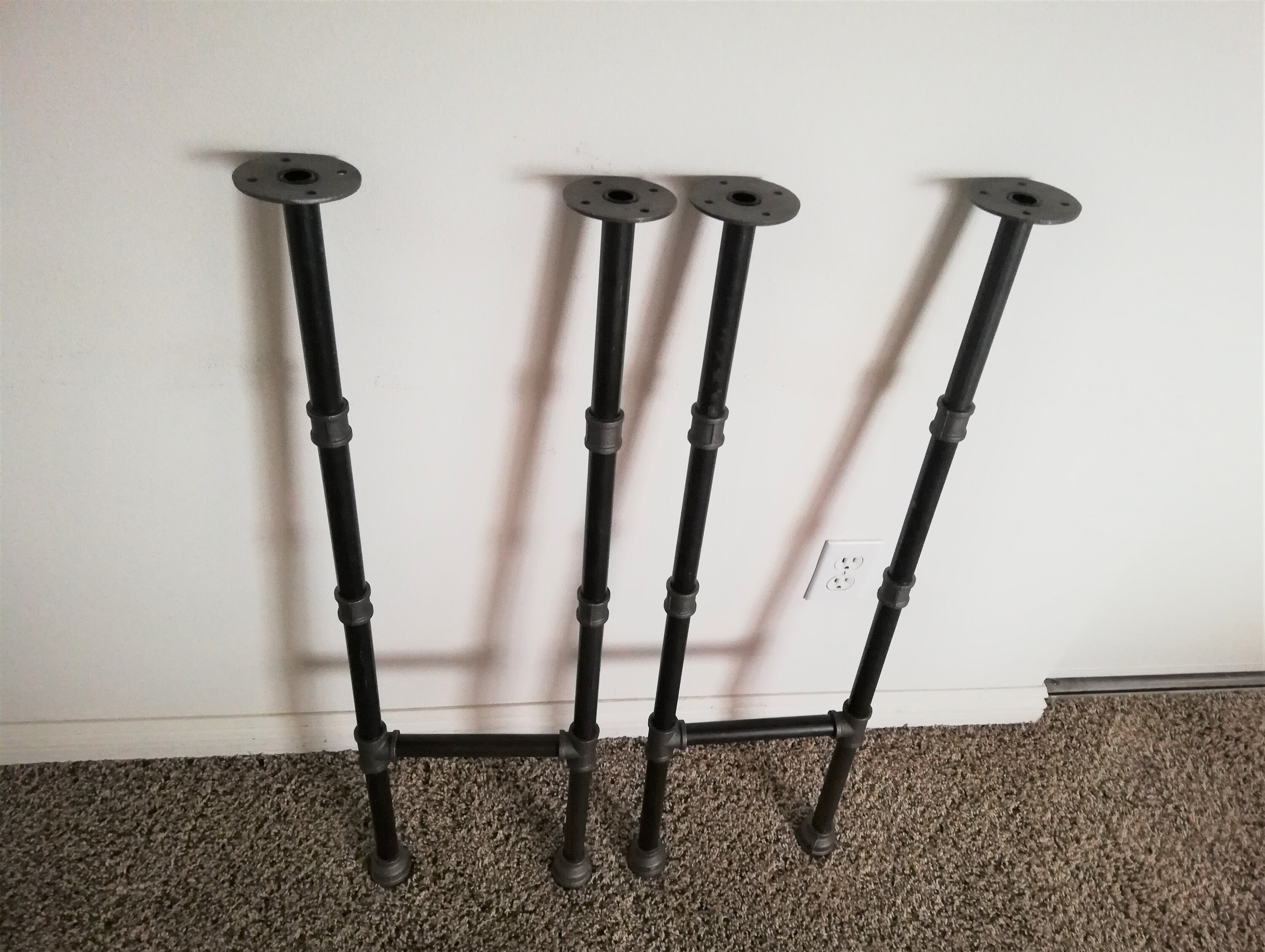 Tall Table Legspipe Legs KIT for Tabletopindustrial Iron | Etsy