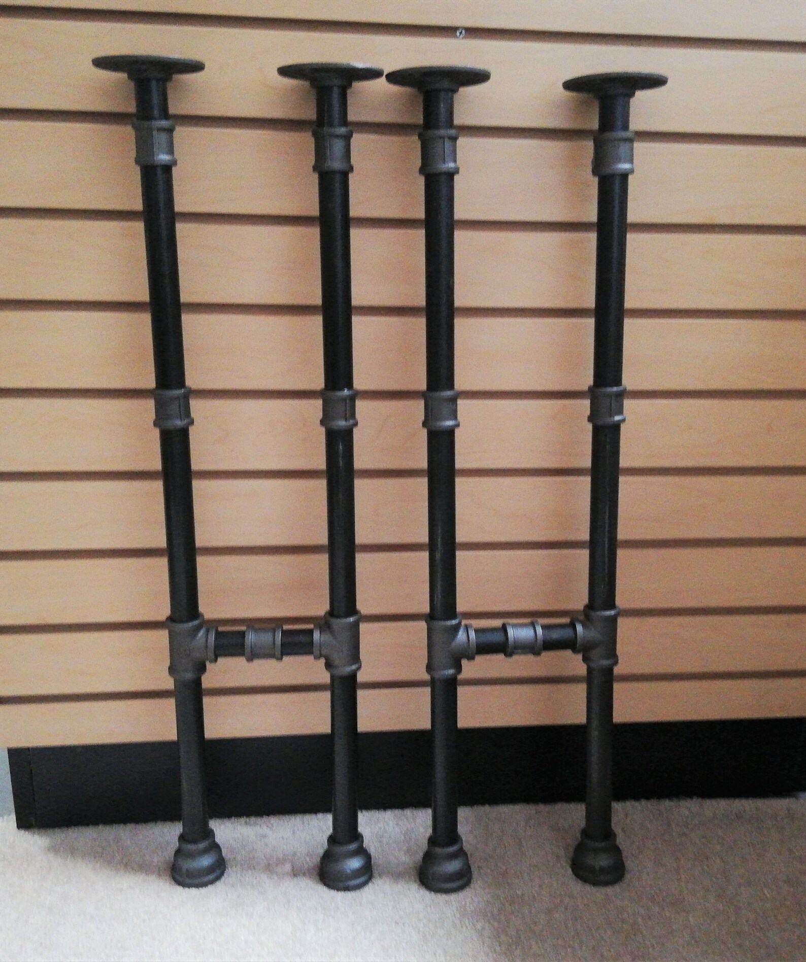 Industrial Black Urban Bar Table Legs for Pub Table , Pipe Table Base ...