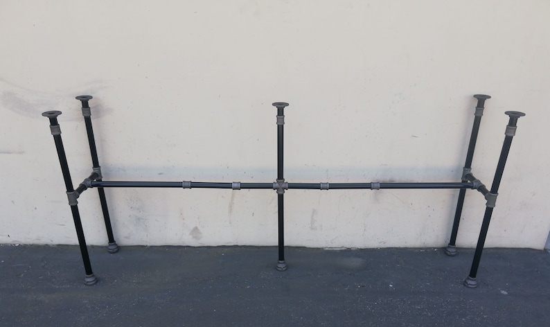 Industrial Pipe Bar Table Legs, With Crossbar - Etsy