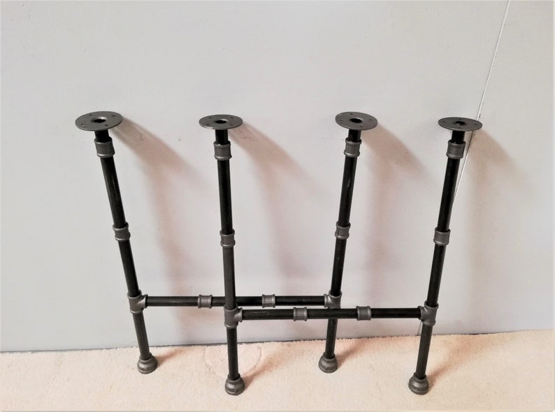 Metal Black Table Legsdining Table Supportblack Pipe Table - Etsy