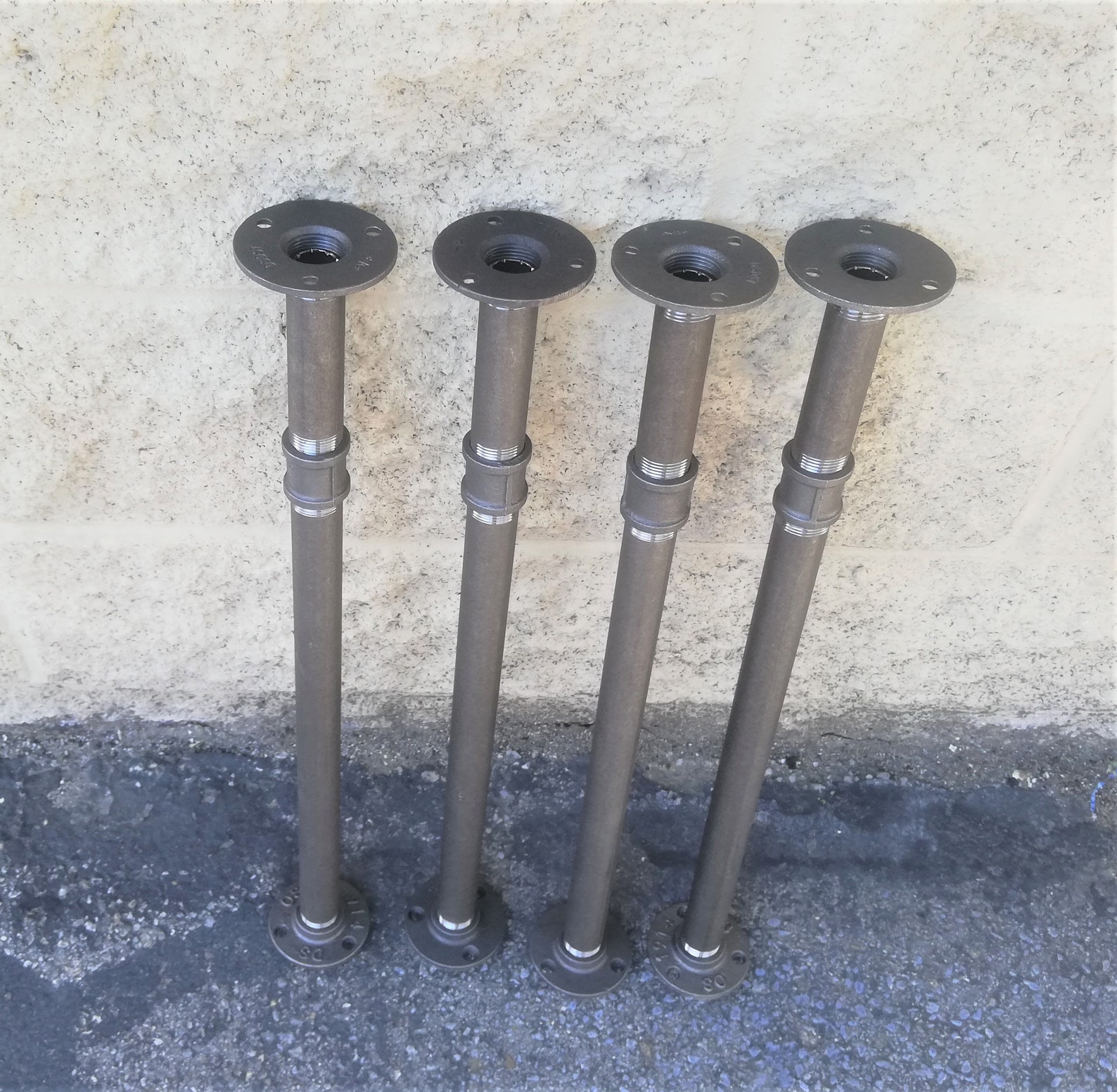 DIY Parts KitIndustrial Steel Table Base4 DIY Pipe Table | Etsy