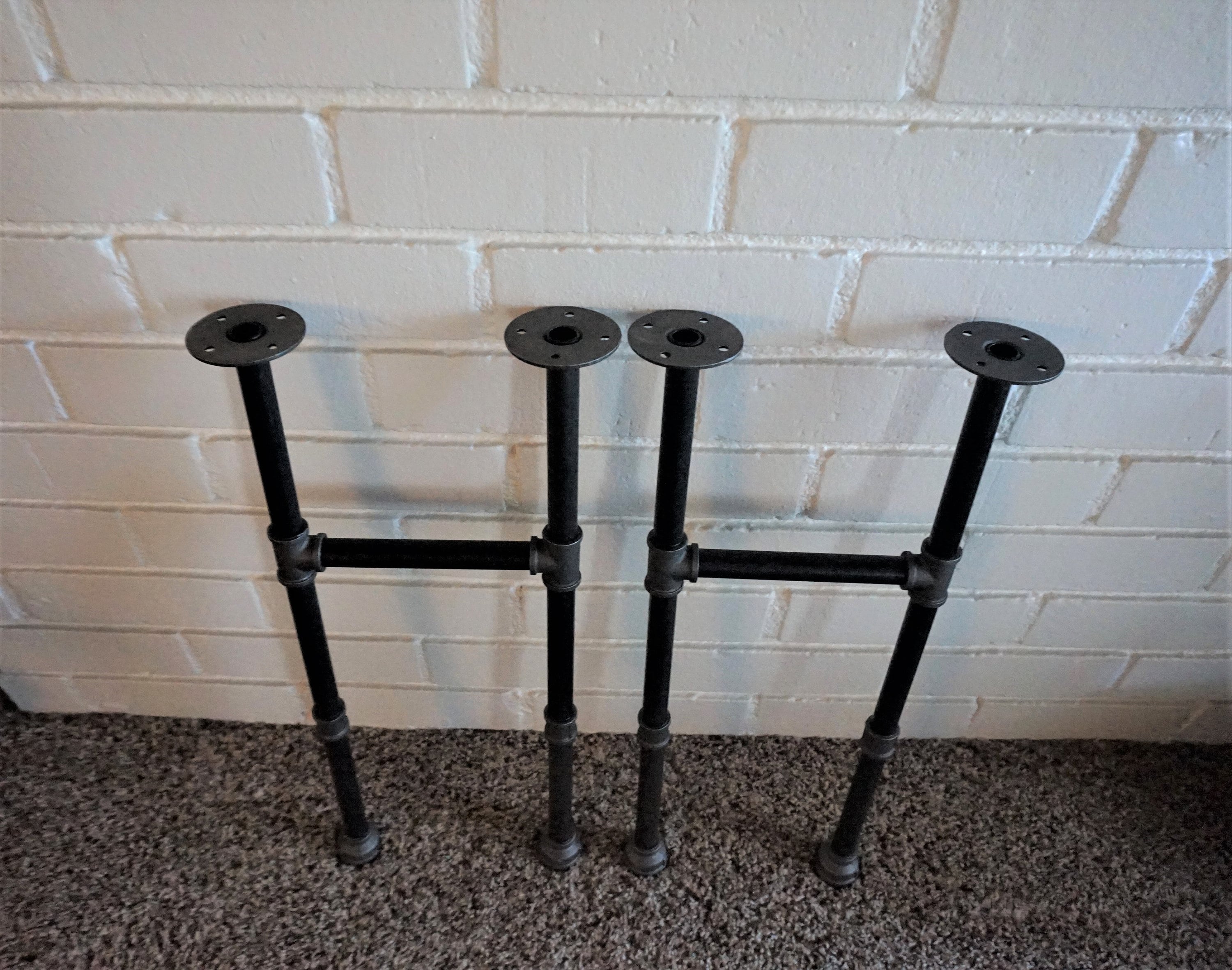Black Pipe Table Legs KITIndustrial Iron LegsTable Legs | Etsy