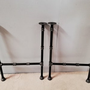 Metal Black Table Legs,dining Table Support,black Pipe Table Legs ...