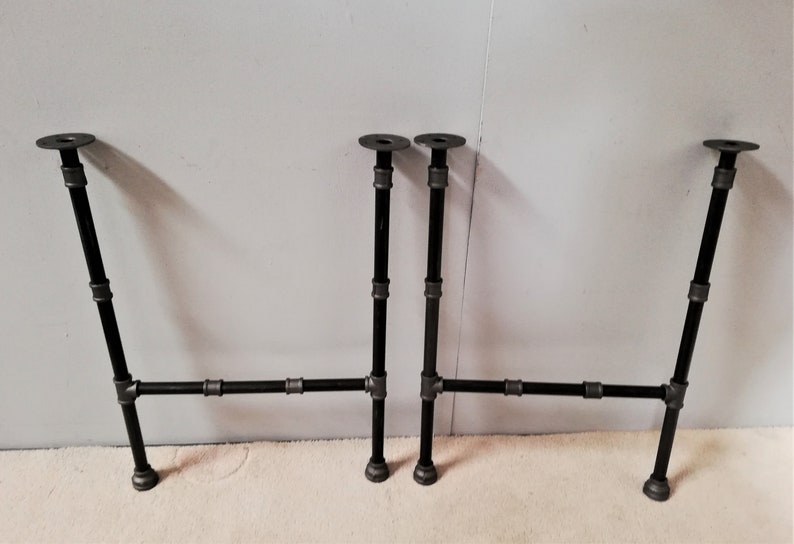Metal Black Table Legsdining Table Supportblack Pipe Table - Etsy