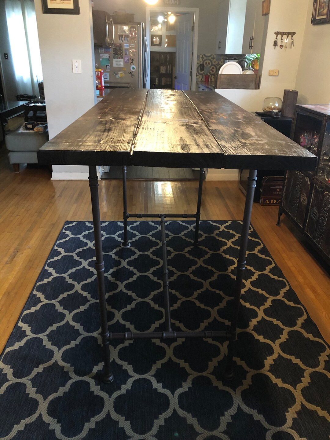 Industrial Pipe Table Legs, the Length of the Crossbar is Calculated ...