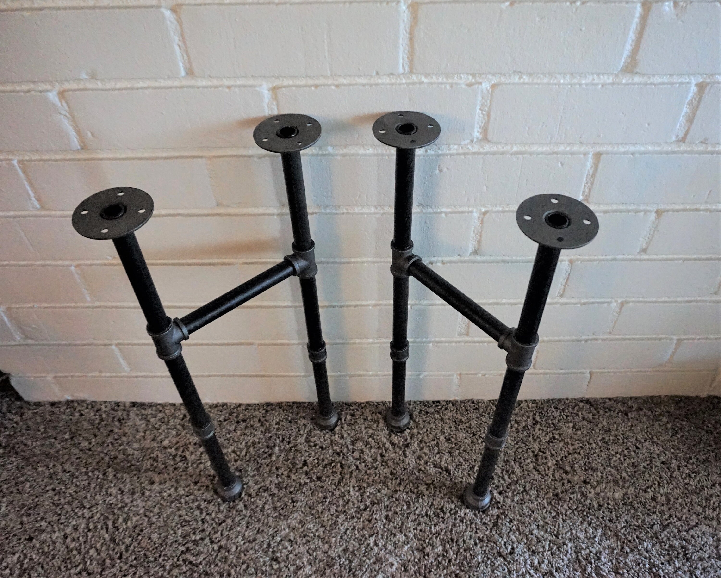 Industrial Table Legspipe Table Legs Kitindustrial Iron - Etsy