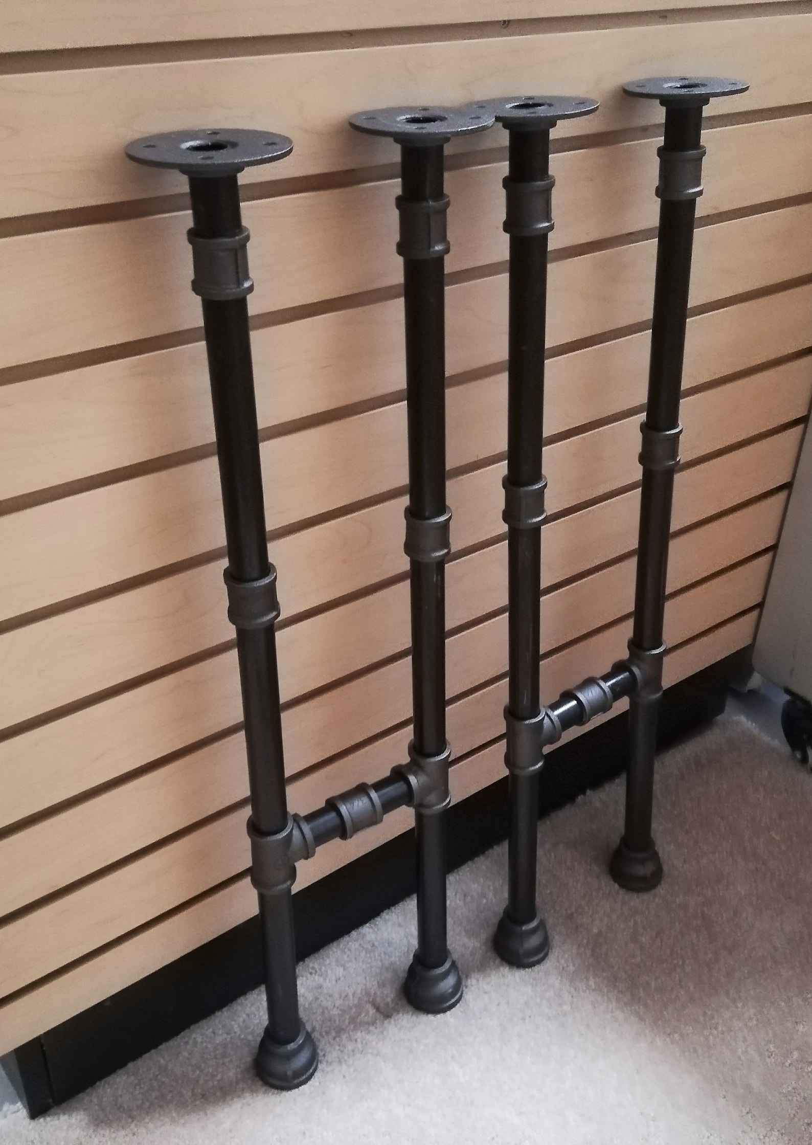 Industrial Black Urban Bar Table Legs for Pub Table , Pipe Table Base ...